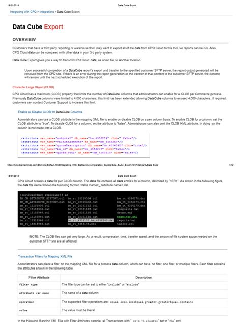 Data Cube Export Pdf