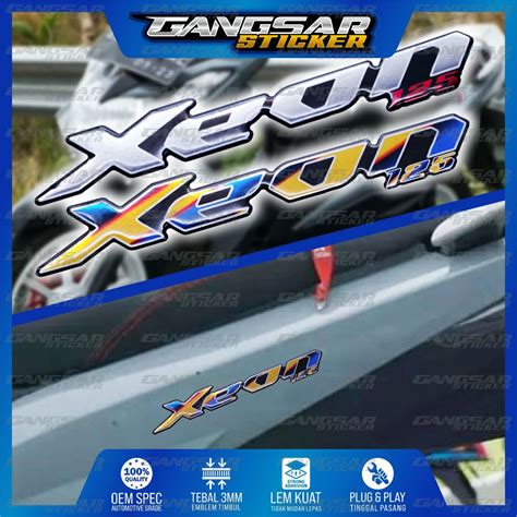 Jual Emblem Yamaha Xeon Emblem Timbul Yamaha Xeon Emblem Titanium