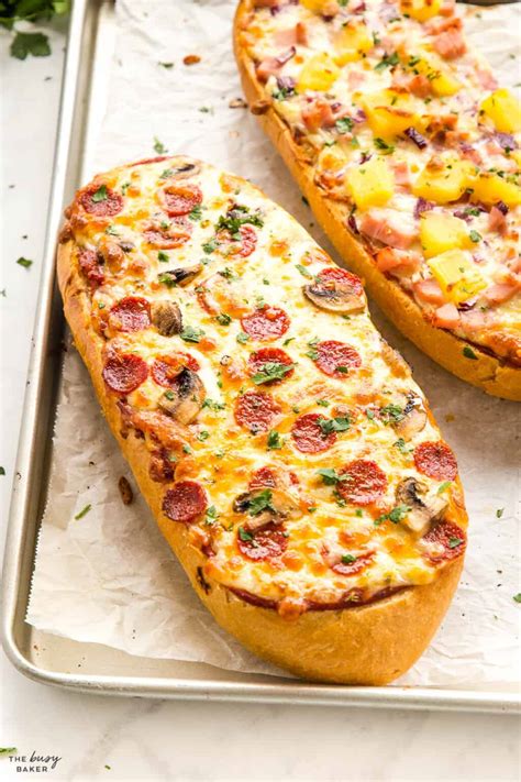 French Bread Pizza The Busy Baker