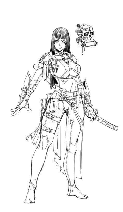 Rule 34 1girls Black And White Female Imperium Of Man Inquisition Warhammer 40k Inquisitor
