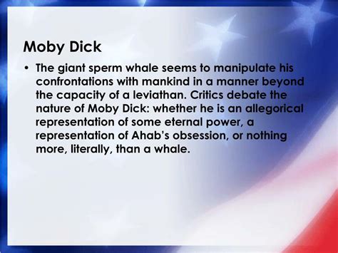 Ppt Moby Dick Herman Melville Powerpoint Presentation Free Download