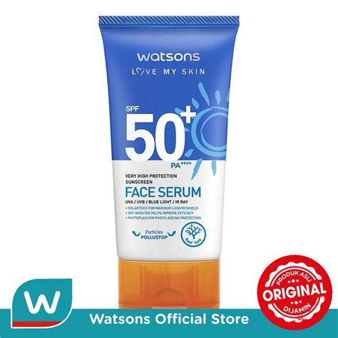 Promo Watsons Very High Protection Sunscreen Face Serum Spf50 Pa