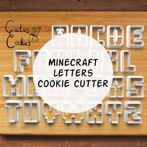 3d File Minecraft Letters Cookie Cutter Set 0312 🍪・3d Print Object To Download・cults
