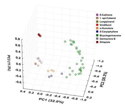 Triplot Principal Component Analysis Pca Resulting From The Analysis