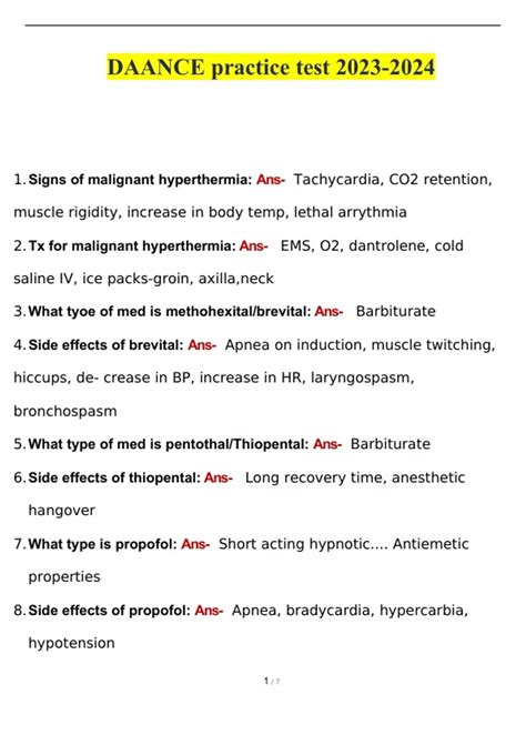 Daance Practice Test With Complete Solution Daance Stuvia Uk