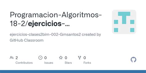 Github Programacion Algoritmos Ejercicios Clases Bim Gmsantos Ejercicios Clases Bim