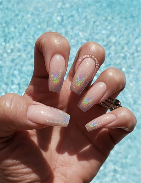 Chrome Ombré Nails Gelnägel Chrome Gelnägel Nails Ombre Pink