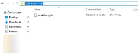 java spring boot app tomcat can t access sqlite database file
