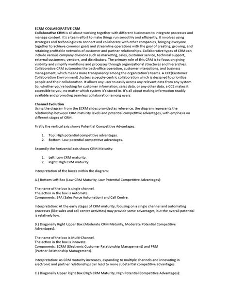 Ecrm Collaborative Crm Pdf Computer Network Customer Relationship Management