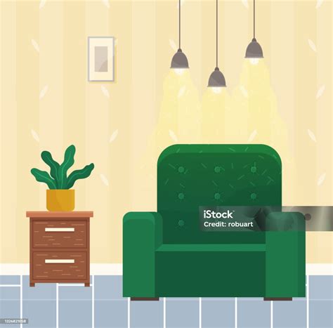 플랫 디자인 인테리어 아파트에서 가구의 계획 및 배열 거실 홈 라이프 스타일 스타일 하우스 0명에 대한 스톡 벡터 아트 및 기타