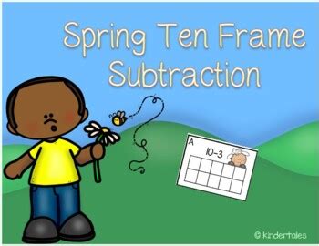 Subtraction Ten Frames By Kindertales TPT