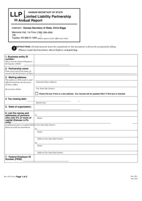 Florida Limited Liability Partnership Annual Report Form - ReportForm.net