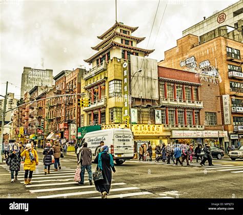 Rue Du Canal Chinatown New York City Banque De Photographies Et D