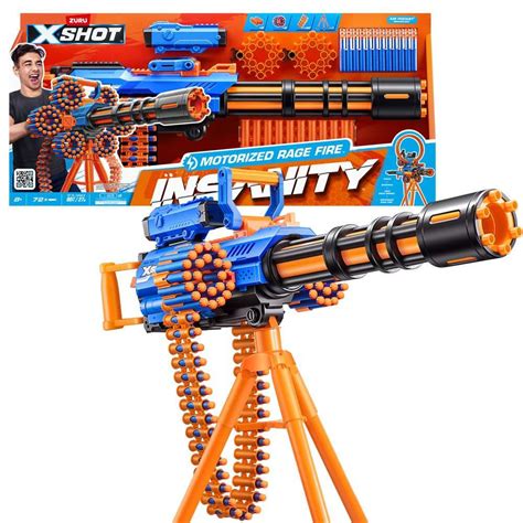 Zuru X Shot Insanity Motorized Rage Fire 4 Pcs Bulk Vending World