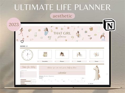 Notion Planner Template That Girl Digital Planner All In One Life Planner Notion Dashboard