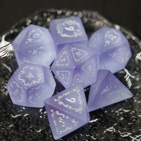 Frosted Purple Zircon Old Seal Dice Gem Running Group Coc Dungeons