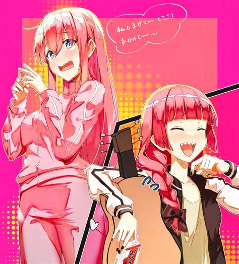 Gotoh Hitori And Hiroi Kikuri Bocchi The Rock Drawn By Maruno Ball