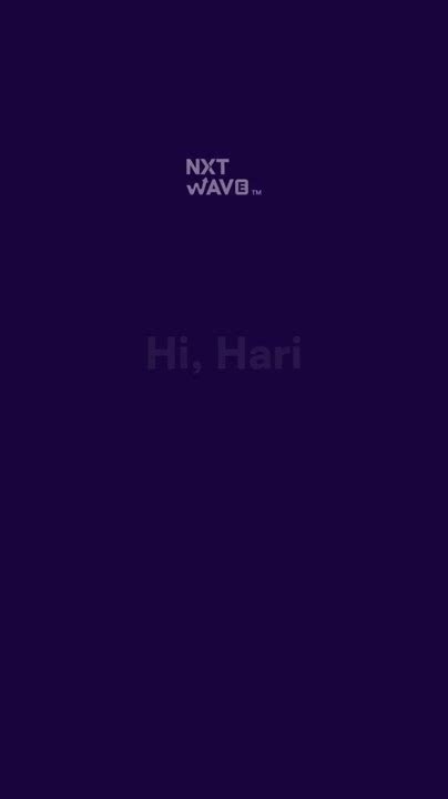 hari prasad on linkedin coding nxtwave programming progress