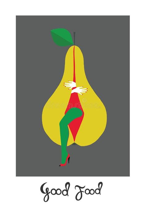 Pear Women Body Type Figure Sketch Linear Drawing Of A Female Figure In A Pear Stock Vector