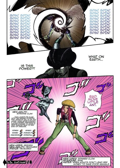 Yet Another Small Comic From Me Spinner Clow Develops Her Stand And Steals The Spot