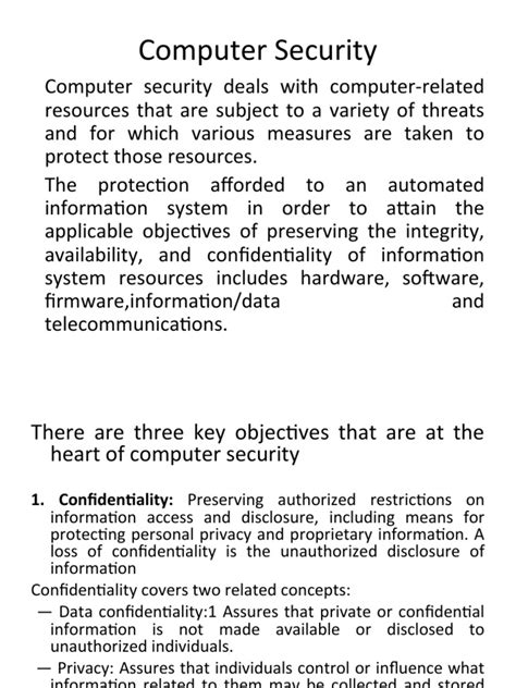 Computer Security Pdf Threat Computer Information Security