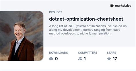 Dotnet Optimization Cheatsheet Ecosystem Directory Market Dev