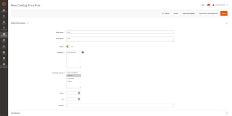 Catalog Price Rule Form Field Details In Magento 2 Learning Magento