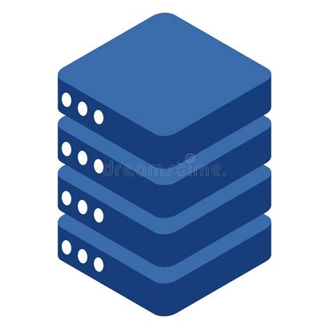 Database Storage Icon With Shadow Internet Network Server Cloud Data