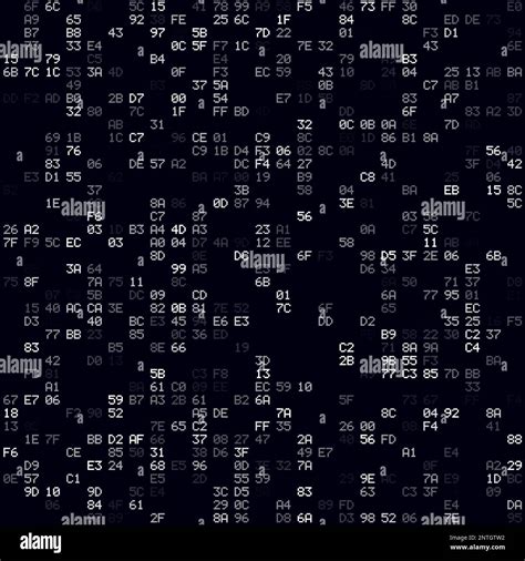Abstract Matrix Background White Sparse Hexademical Pairs Background