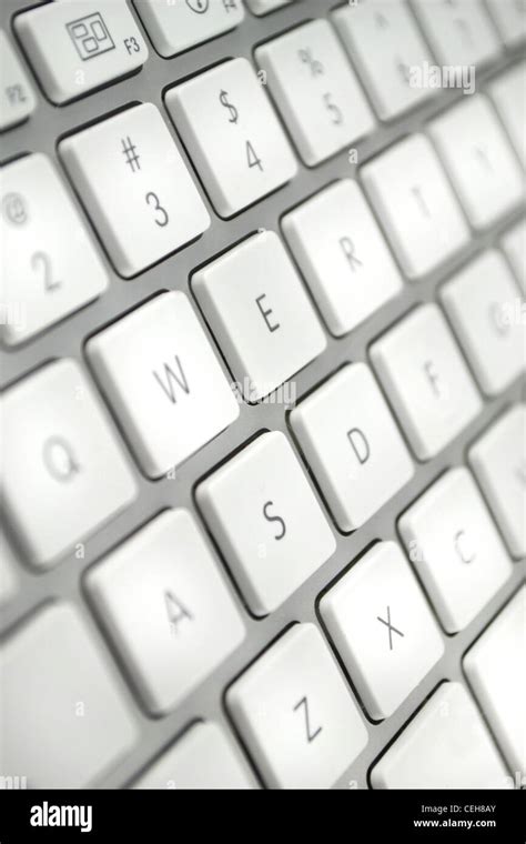 Close Up Of The Keys On A Bluetooth Wireless Apple Mac Computer Keyboard Stock Photo Alamy