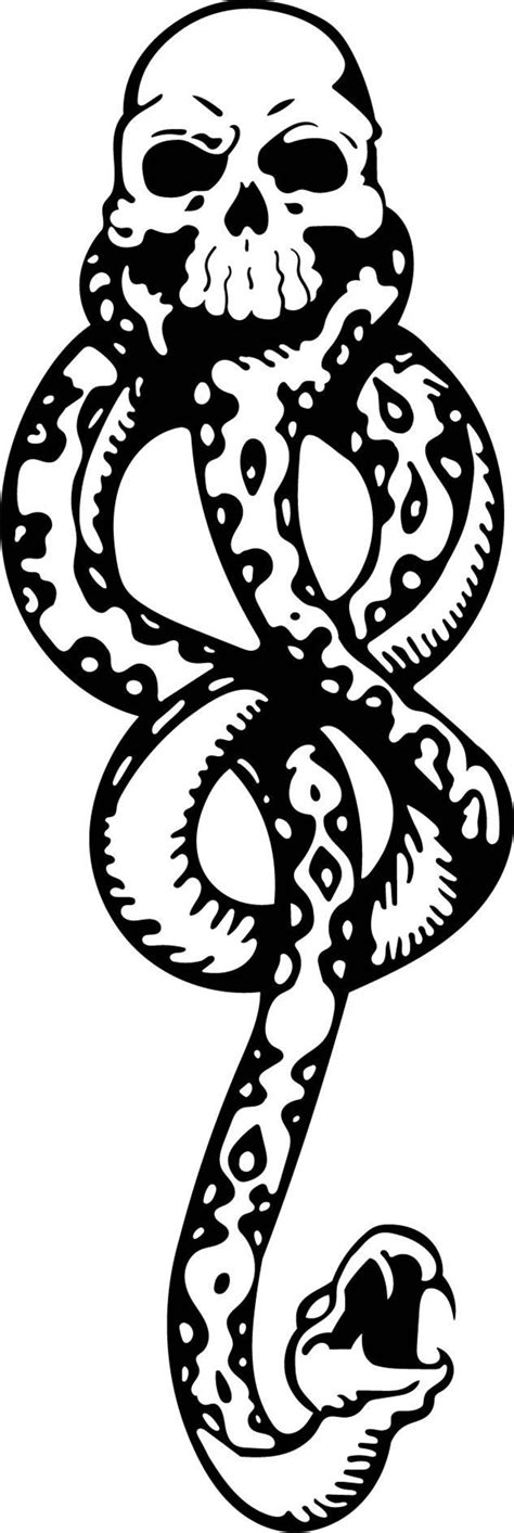 5 Dark Mark Death Eater Tattoo Set Of 5 Quidditch 55 Tall X 175