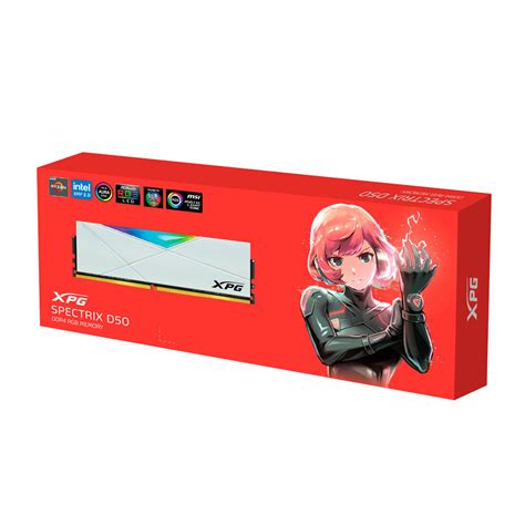 Memoria Ddr4 Adata Xpg Spectrix D50 8gb 3600mhz Rgb White Rocket Hard