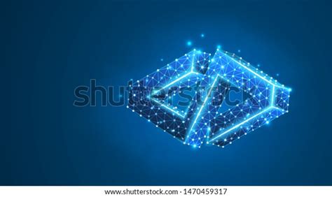 Html Code Bracket Model Coding Technology Stock Vector Royalty Free Shutterstock