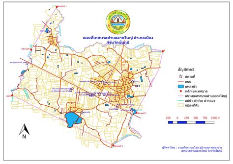แผนที่แนวเขตเทศบาลตำบลลาดใหญ่ ศูนย์สารสนเทศภูมิศาสตร์ Gisและศูนย์ข้อมูลน้ำ เทศบาลตำบลลาด