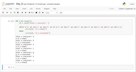 Day 8 Of 100daysofcodechallenge Check The Entered Character Kartik