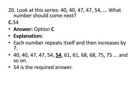 Logical Reasoning Number Series PPTX Games And Puzzles Hobbies Interests