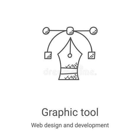graphic tool icon vector from web design and development collection