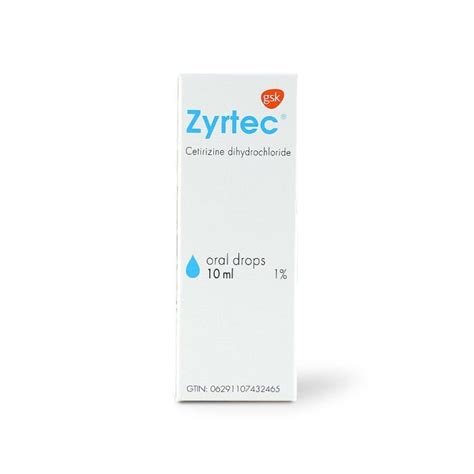 Buy Zyrtec 10 Mg 1 Ml Oral Drops 10 Ml Online In Uae Al Ain Pharmacy