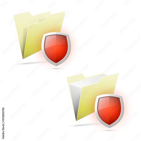 Data Folder Protected Information Shield Web Directory Safe Web Folder Icon Package Icon