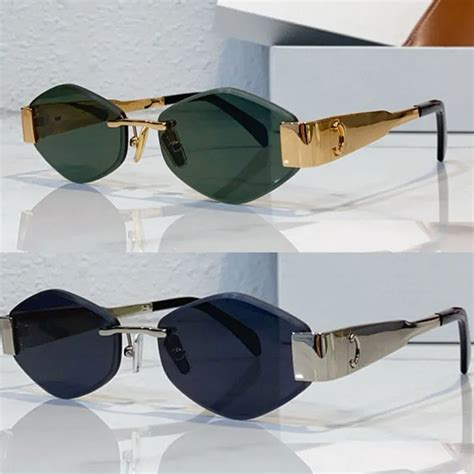 Premium Hexagon Sunglasses Rimless Designer Style Uv Protection Shop