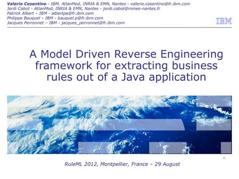A Model Driven Reverse Engineering Framework For Extracting Business Rules Out Of A Java