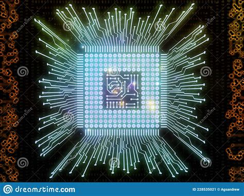 CPU Space Stock Image Image Of Unit Microchip Information