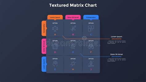 Textured Matrix Chart Square Cells Stock Illustrations 4 Textured