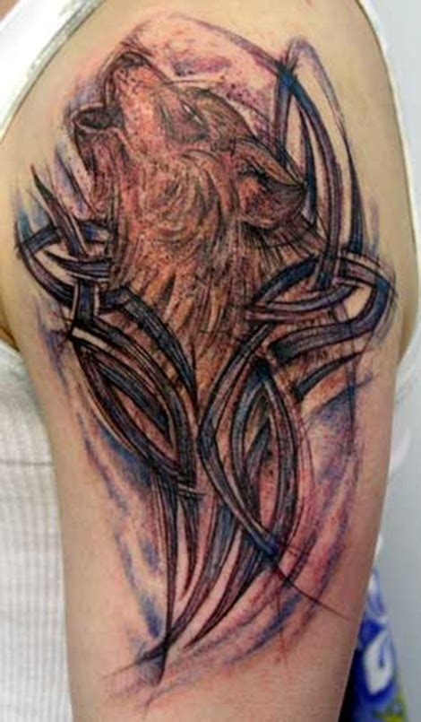 Tattoo Tattooz Cool Tribal Wolf Tattoos