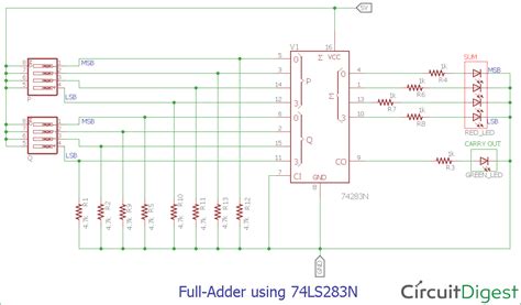 Design Full Adder Circuit Using Decoder And Multiplexer Wiring Diagram Digital