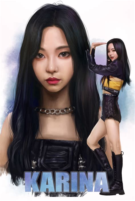 Artstation Kpop Aespa Karina Fanart 에스파 카리나 팬아트