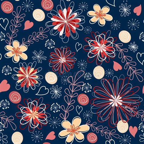 Floral Seamless Pattern Stock Vector Illustration Of Decorative