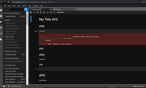 Support Collapsible Hierarchy Of Sections · Issue 2275 · Jupyterlab