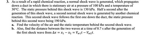 Solved As A Result Of A Rapid Chemical Reaction A Normal