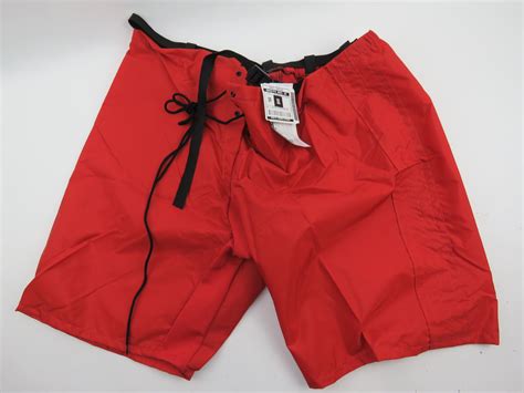 Ccm World Cup Red Pro Stock Hockey Player Pant Shell Xxl Goalie Made In